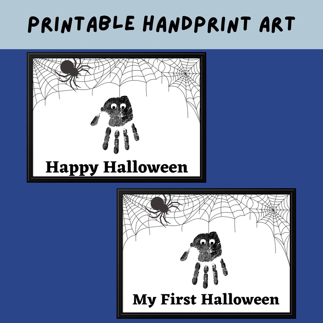 Halloween Handprint Art: Spider Keepsake Craft (digital Download) - Etsy