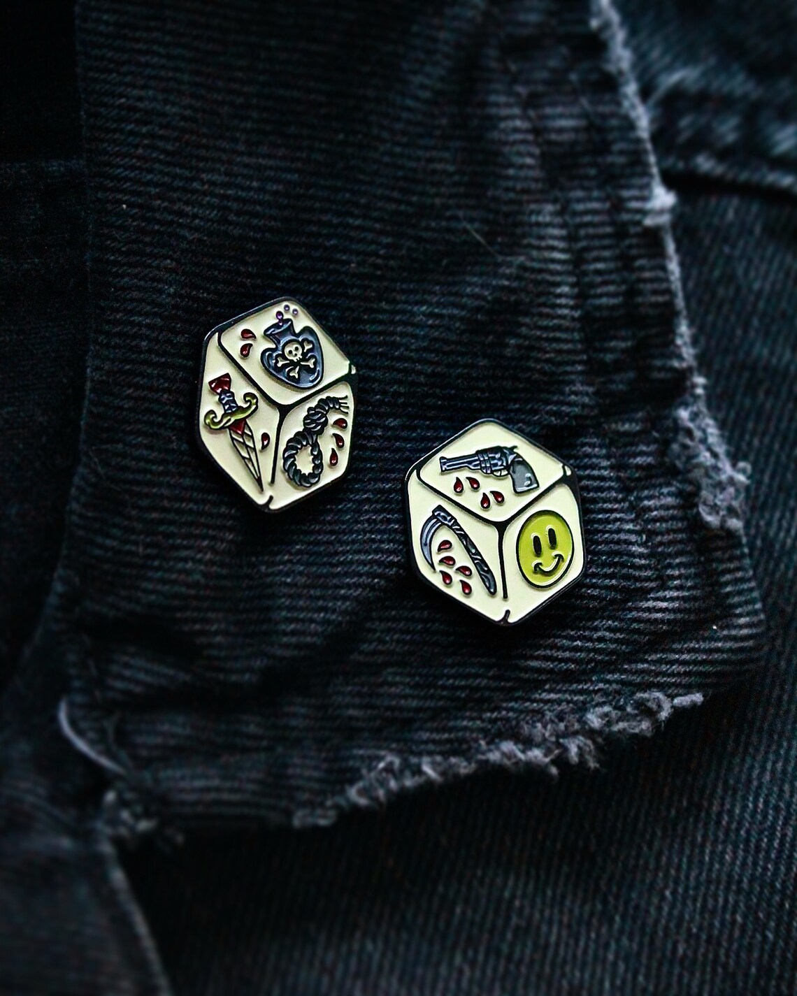 Unlucky Dice Pin Set - Etsy