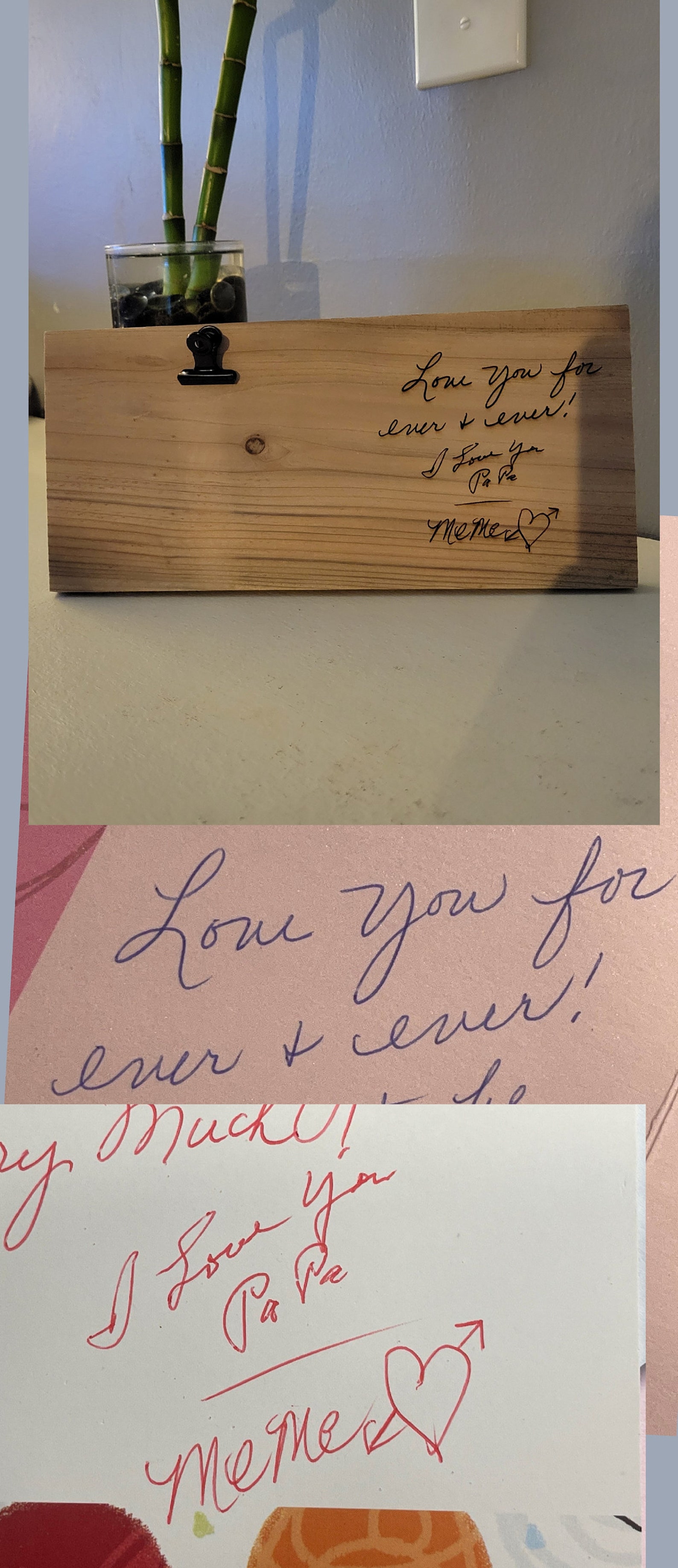 Personalized Picture Frame, Hand Written Notes Engraved, Unique Gift ...