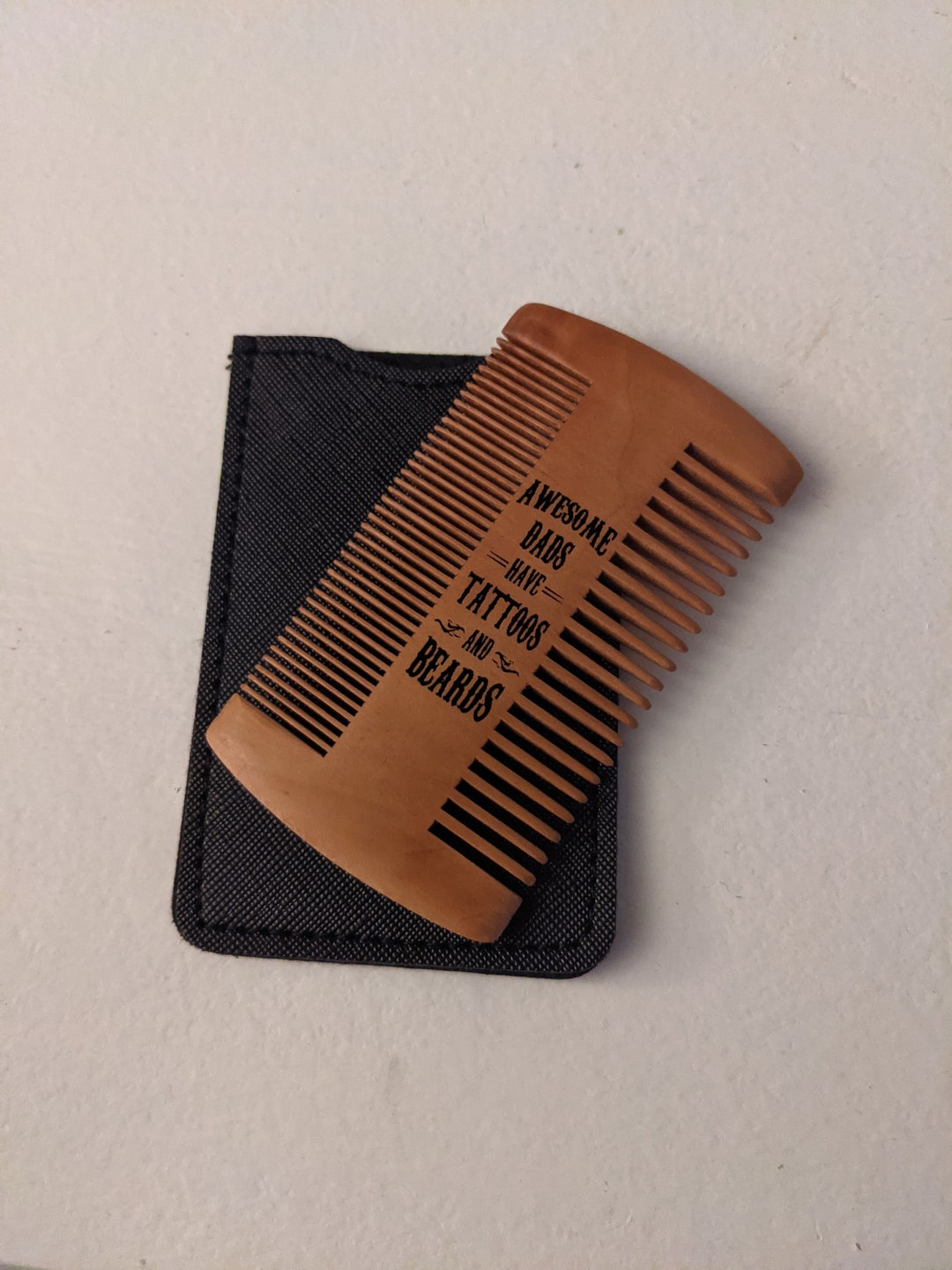 Beard Comb, Laser Engraved Beard Comb, Gift for Him, Gift for Boyfriend ...