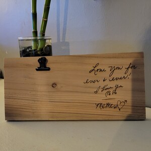 Personalized Picture Frame, Hand Written Notes Engraved, Unique Gift ...