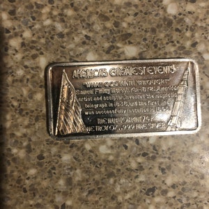 Invention of the Telegraph Vintage Silver Art Bar - Etsy