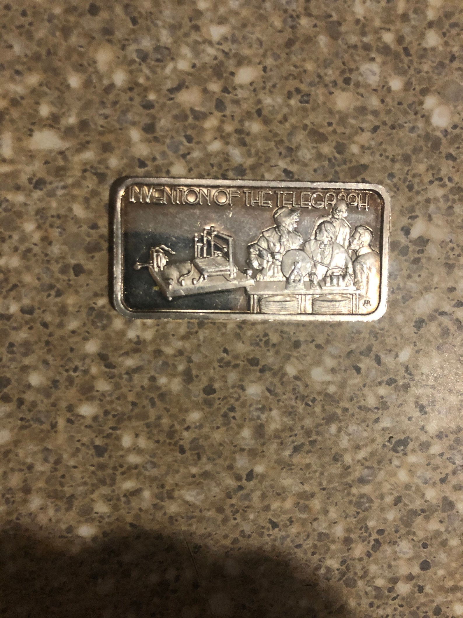 Invention of the Telegraph Vintage Silver Art Bar - Etsy
