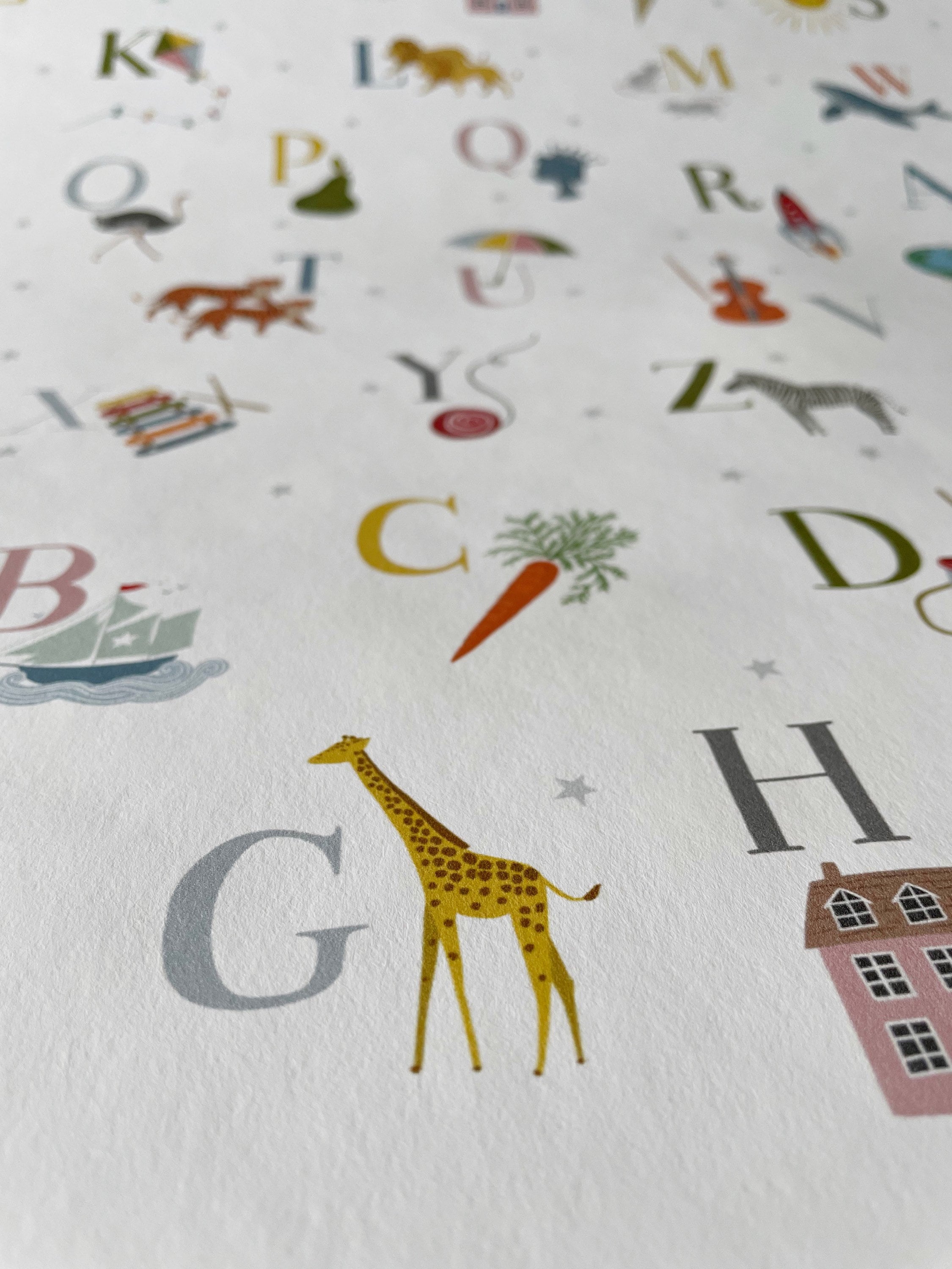 Alphabet Wallpaper | Kids Wallpaper | ABC Print| Kids Room Decor ...