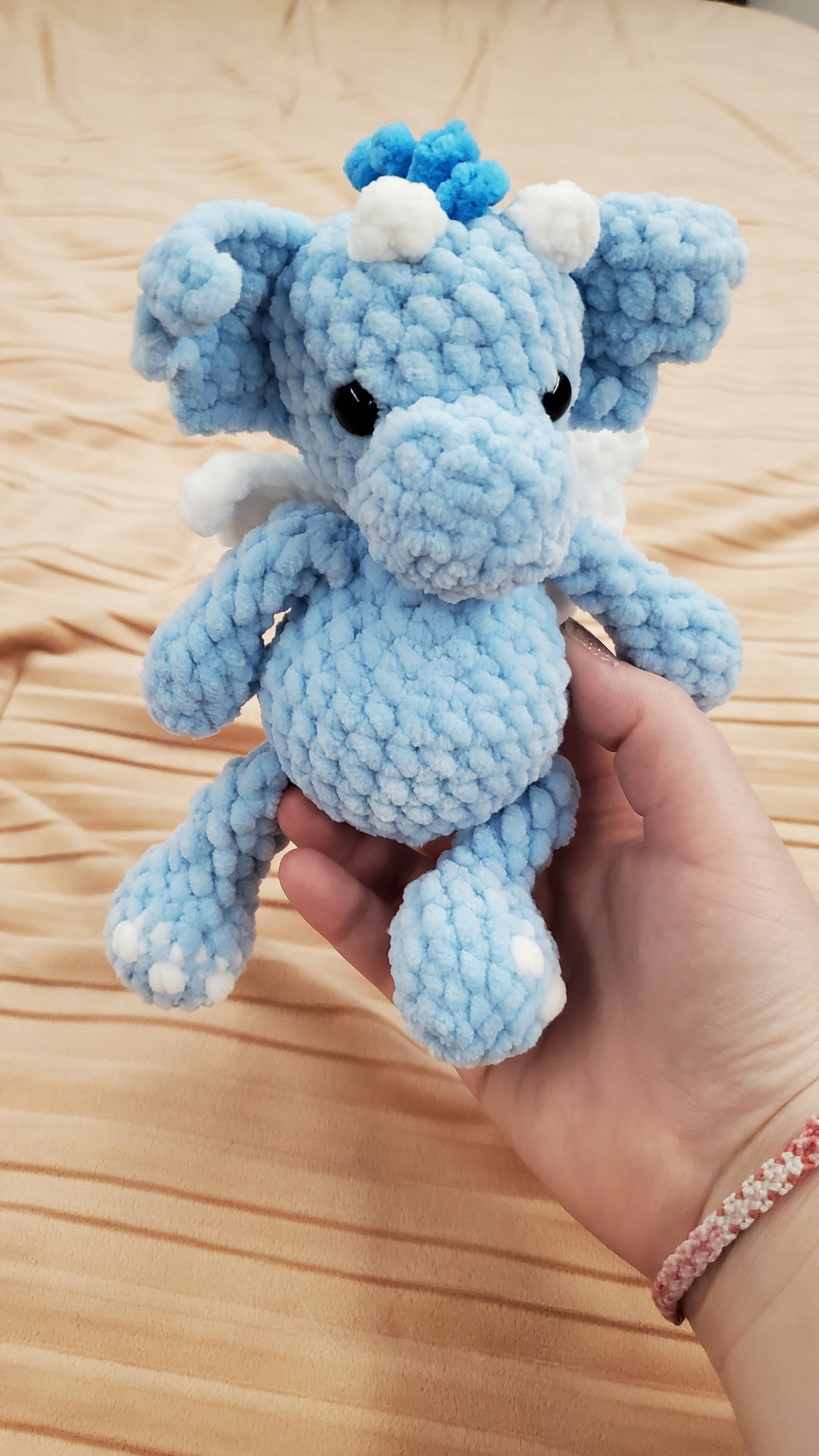 Crocheted Blue Dragon - Etsy