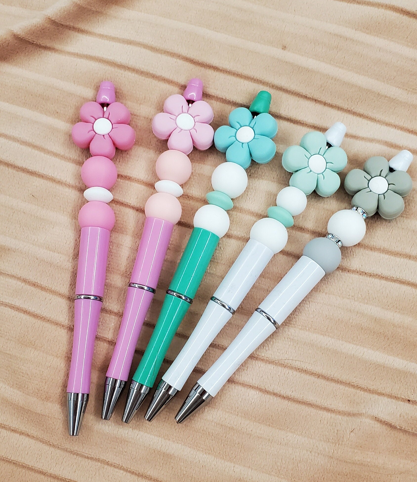 Flower Beaded Pens - Etsy