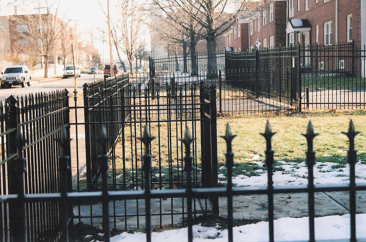 Deluxe Wrought Iron Fence Panels: Made With Solid Square Pickets ...
