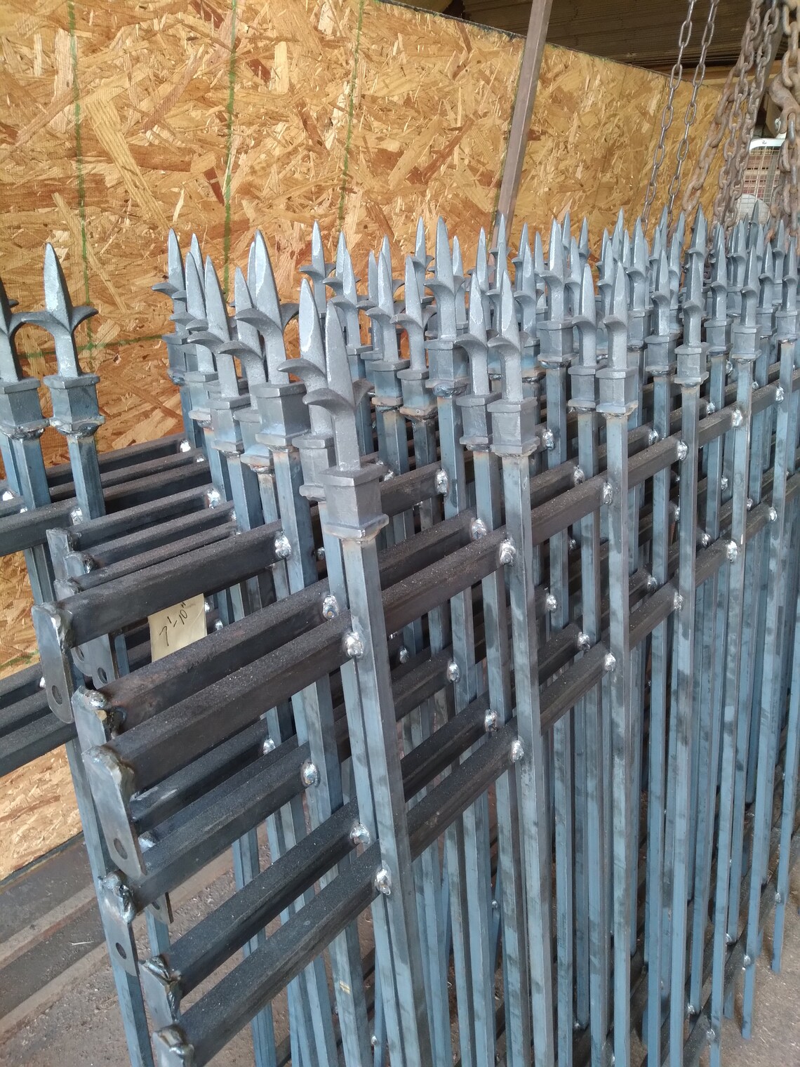 Wrought Iron Fence Panels: Solid Pickets - Etsy