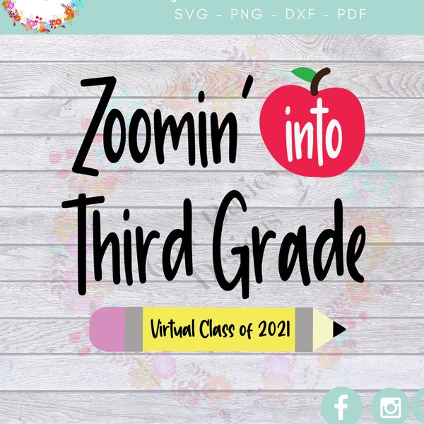Zooming Into 3rd Grade Svg - Etsy