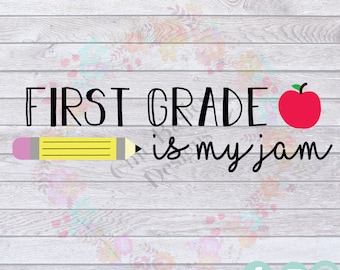 1st Grade is My Jam - Etsy