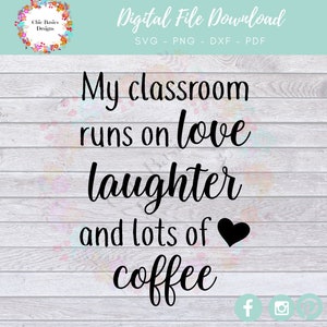 Teacher Gift, Teacher SVG, First I Drink the Coffee SVG , Teacher ...