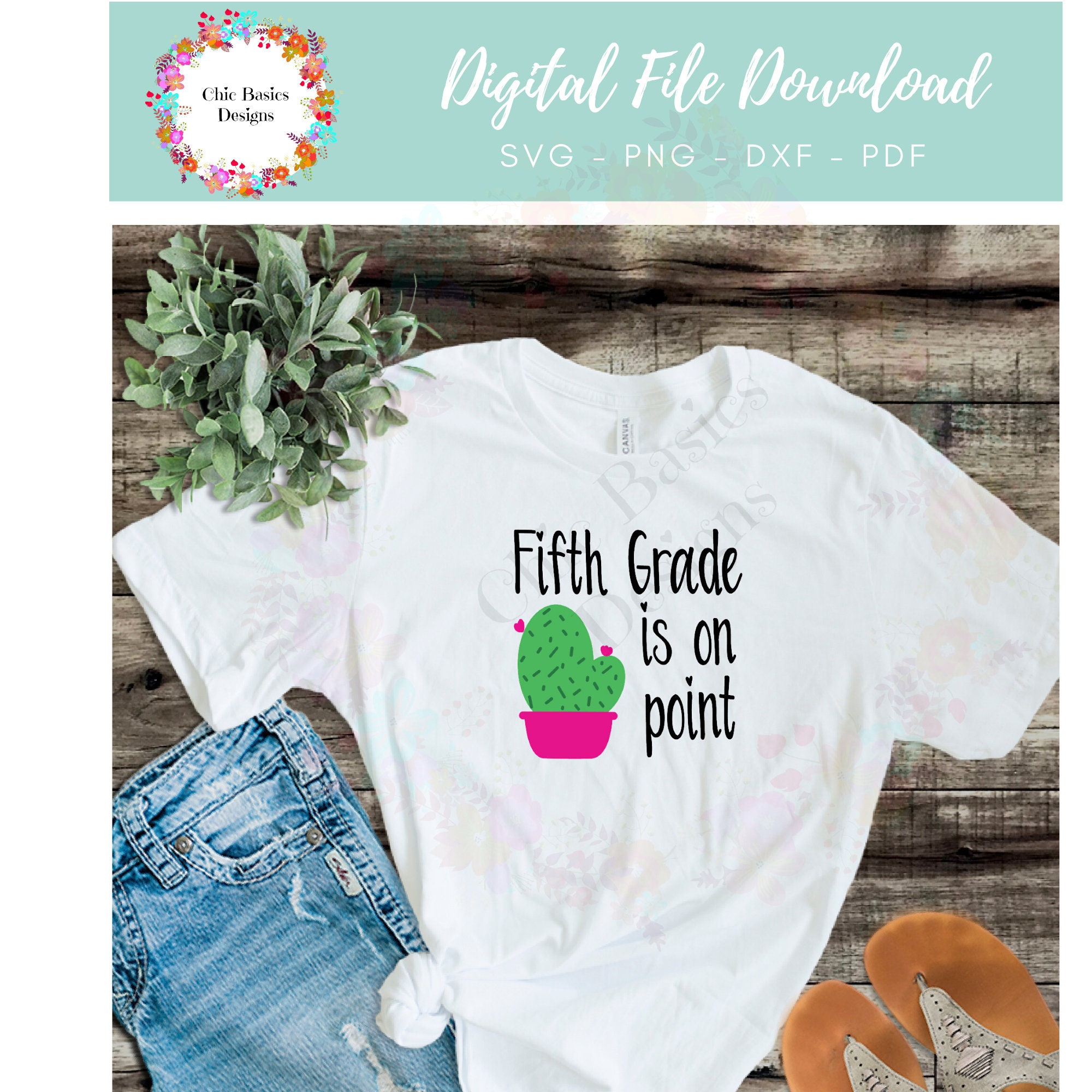Teacher Gift Fifth Grade SVG Teacher SVG Teacher Shirt - Etsy