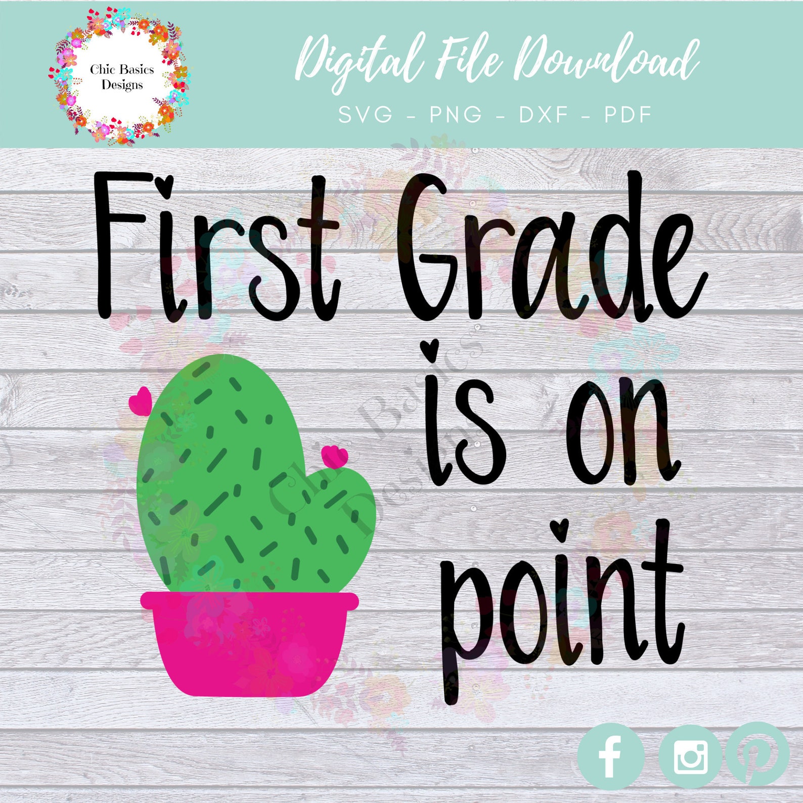 Teacher Gift, Teacher Shirt, on Point SVG, First Grade SVG, First Grade ...