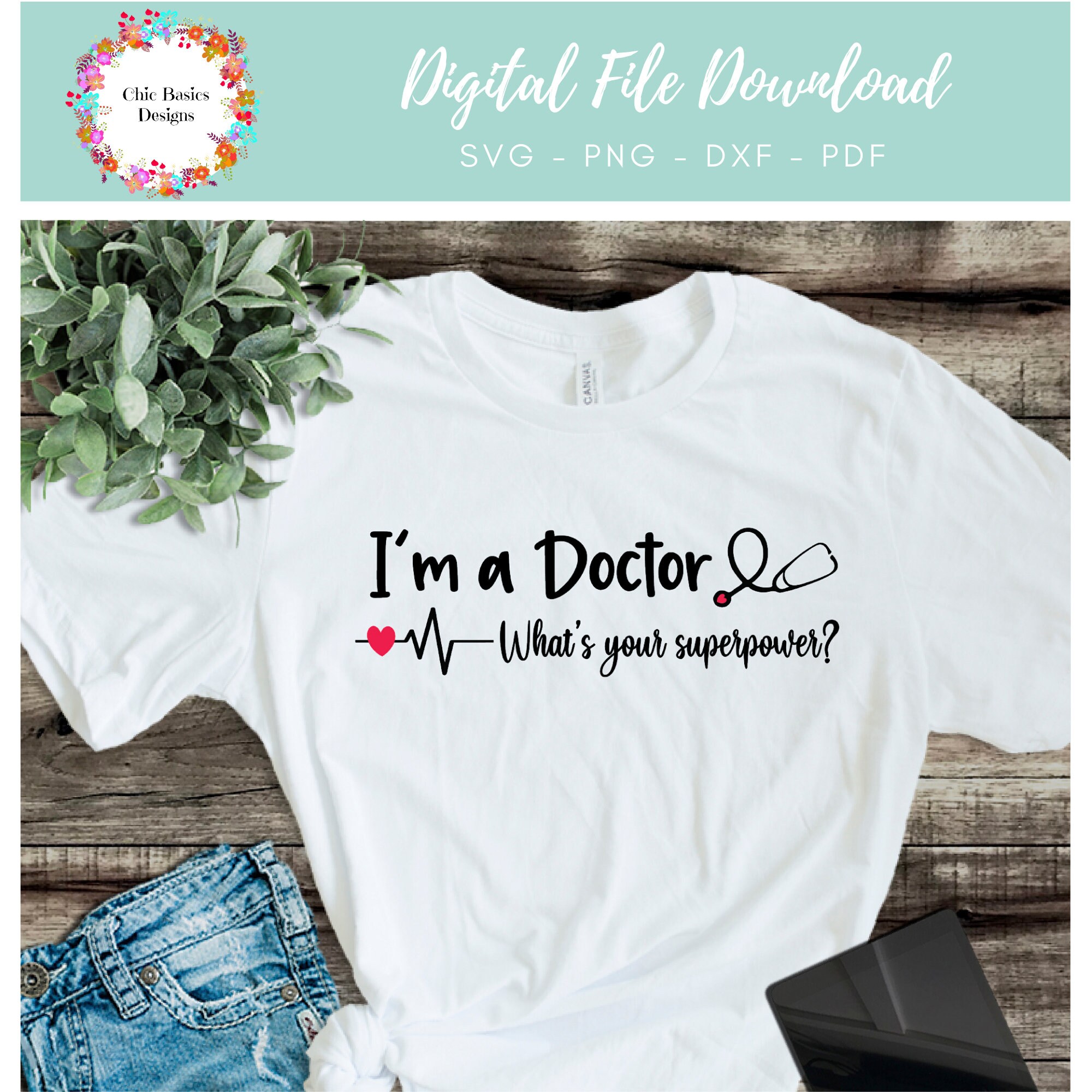 Doctor SVG Doctor Gift Heart Rate SVG Stethoscope SVG - Etsy