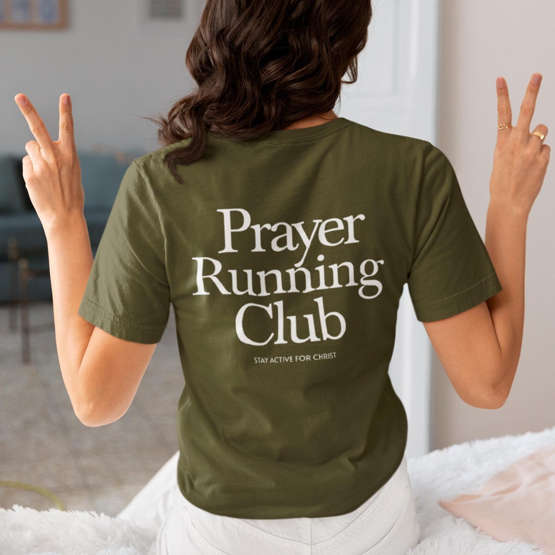Prayer Running Club T-shirt, Comfort Colors Christian Shirt, Christian ...