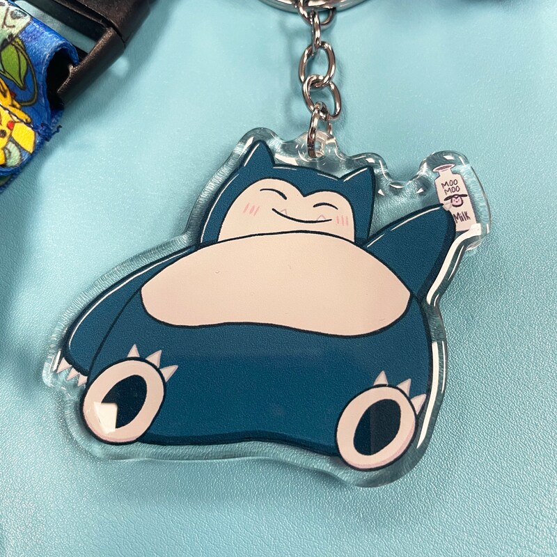 Snorlax Keychain - Etsy