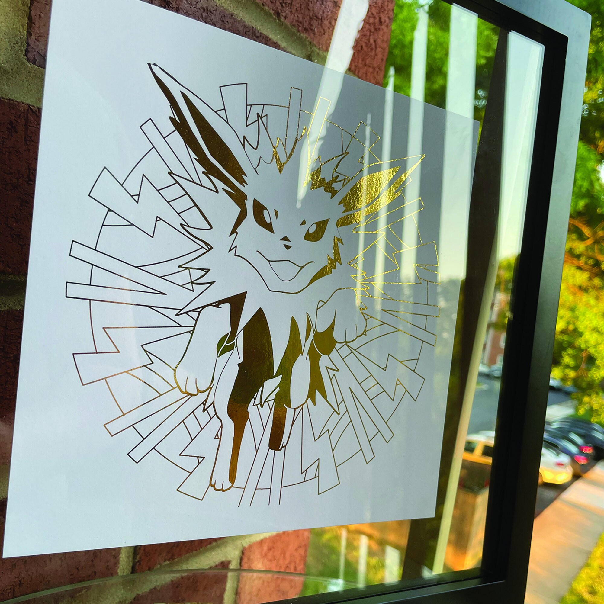 9 Eeveelution Foil Prints Pokemon 8x8 Geometric Background - Etsy