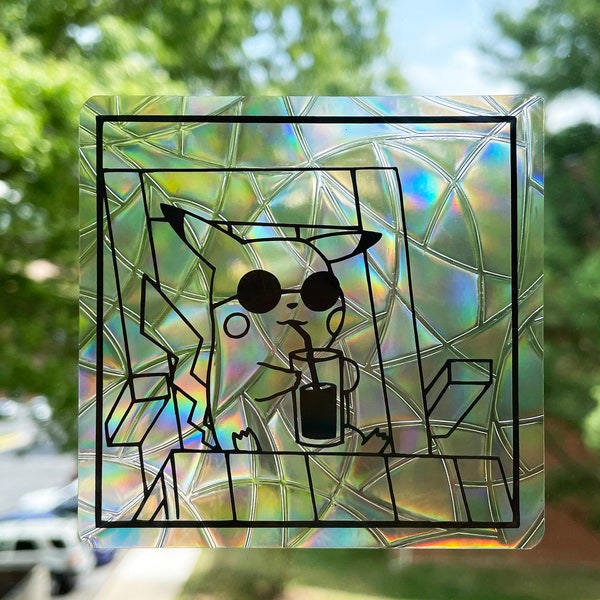 Stained Glass Pikachu - Etsy