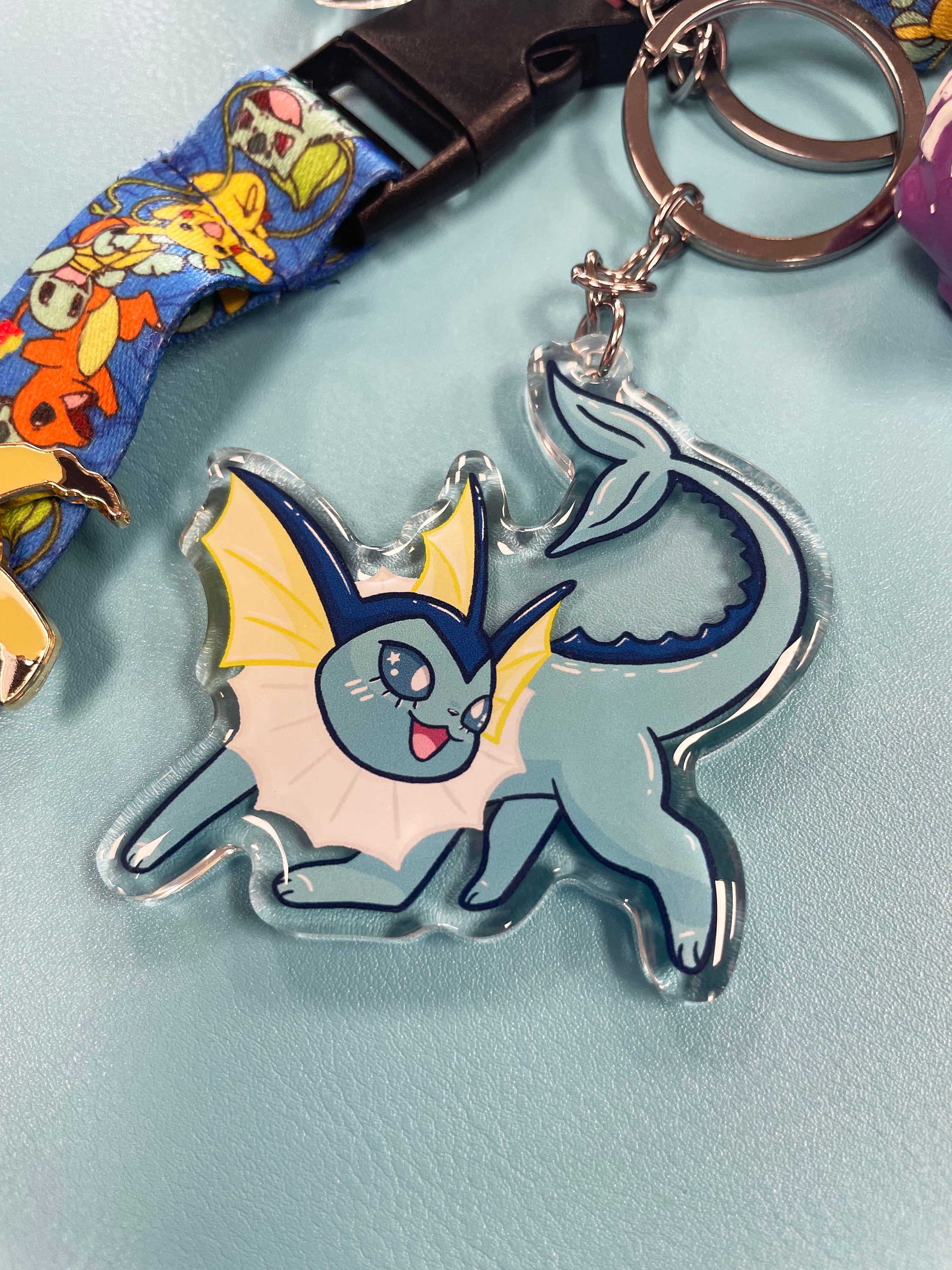 Vaporeon Acrylic Keychain - Etsy