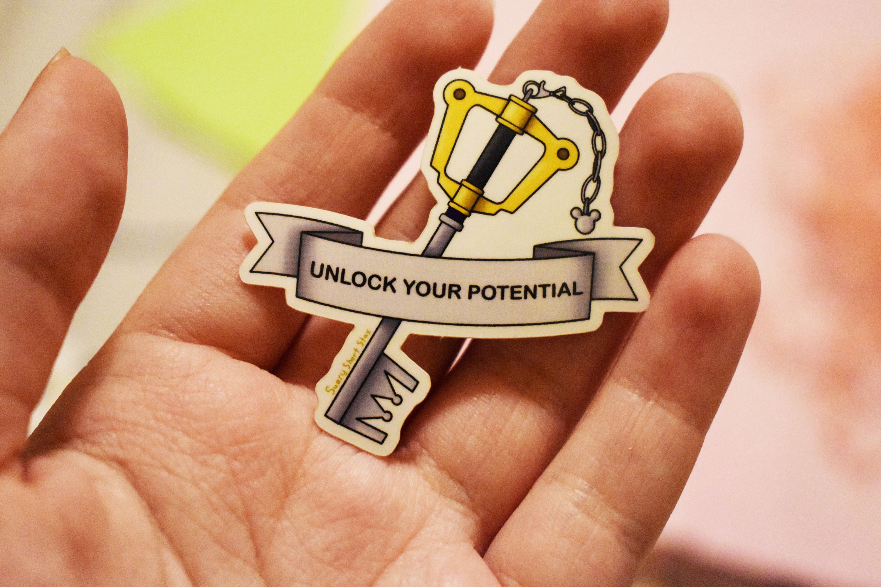 Kingdom Hearts Keyblade Sticker - Etsy