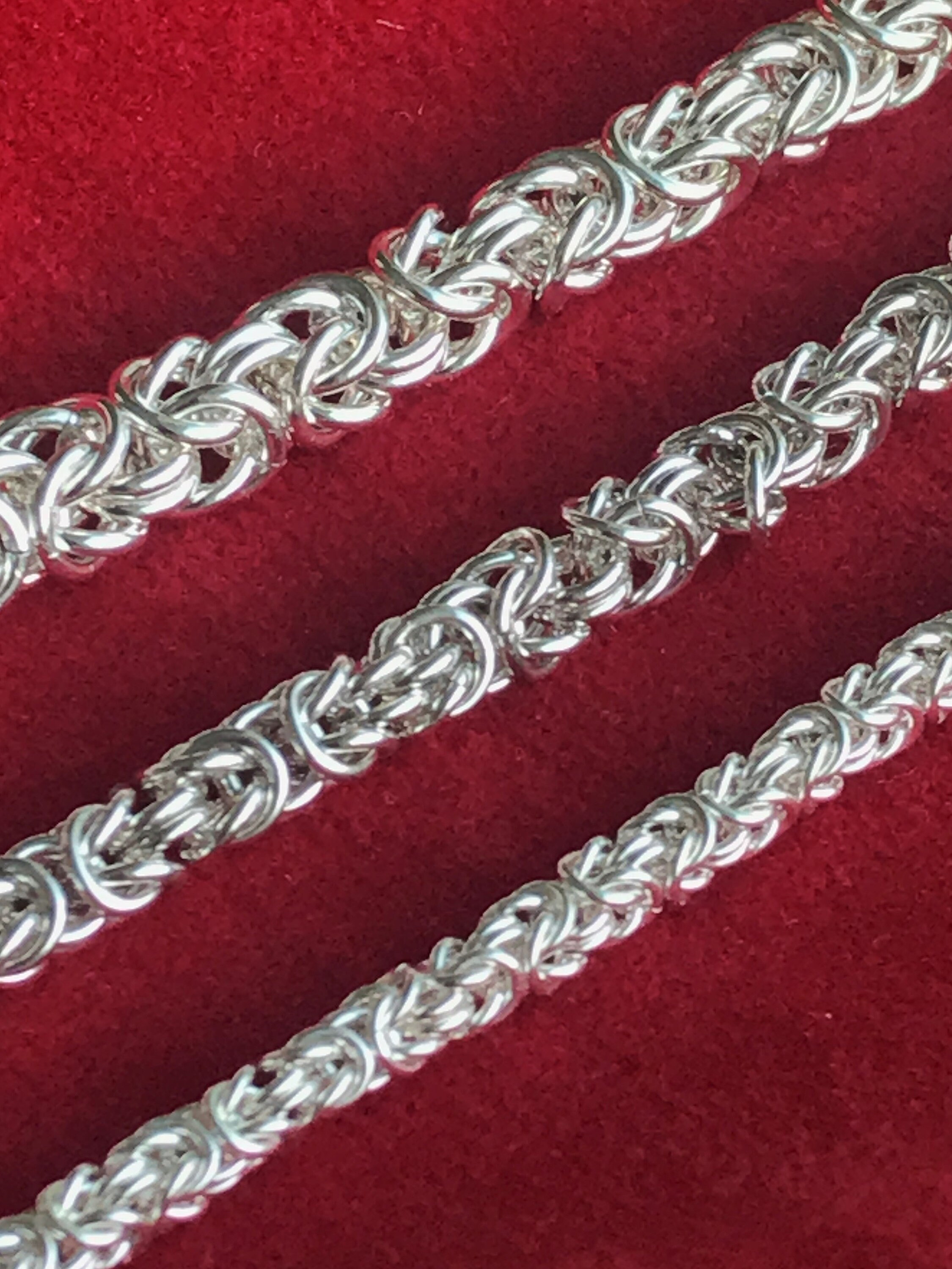 BYZANTINE CHAIN Normal 4.3 mm Medium 3.6 mm small 2.9 mm | Etsy