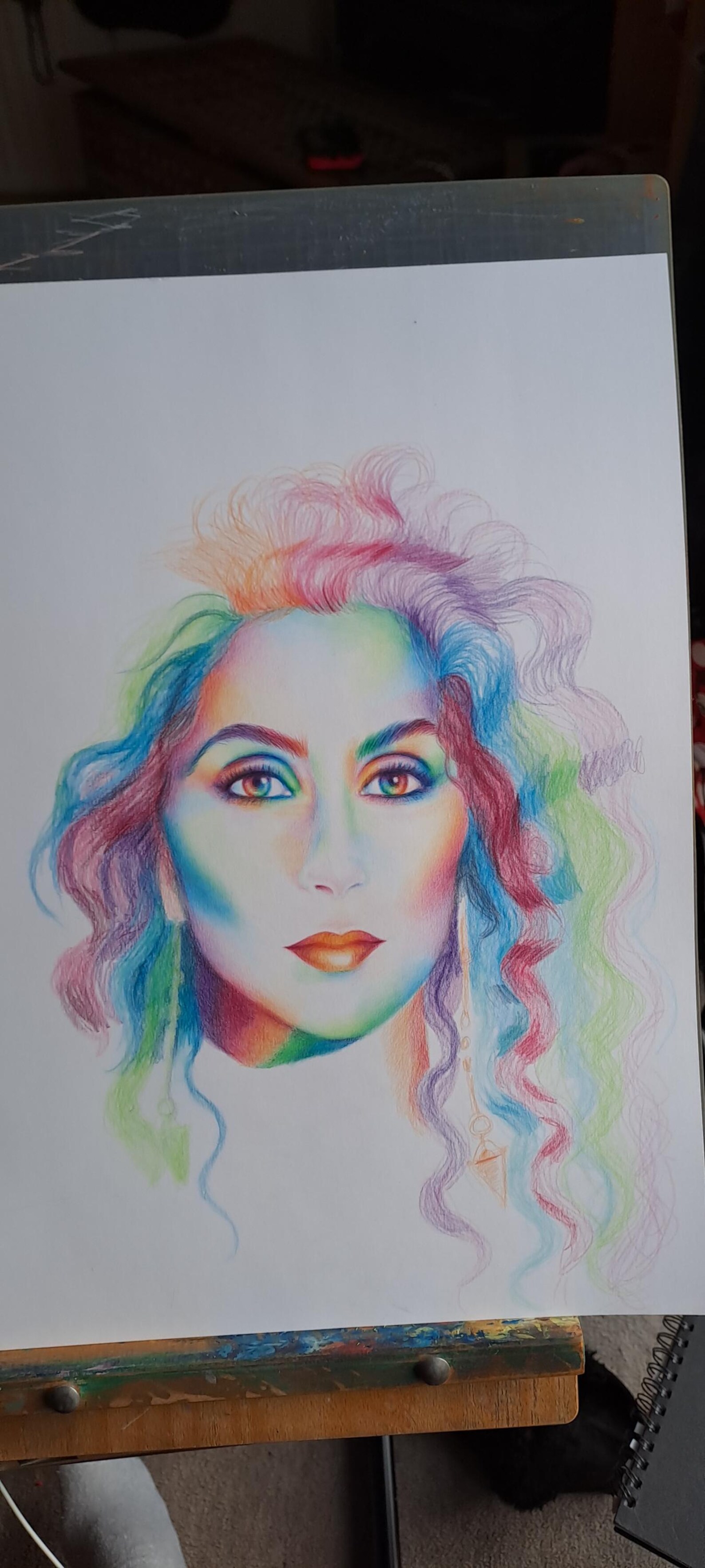 Cher Original Art. Cher Gift. Cher Rainbow Art. Unique Gift. Rainbow ...