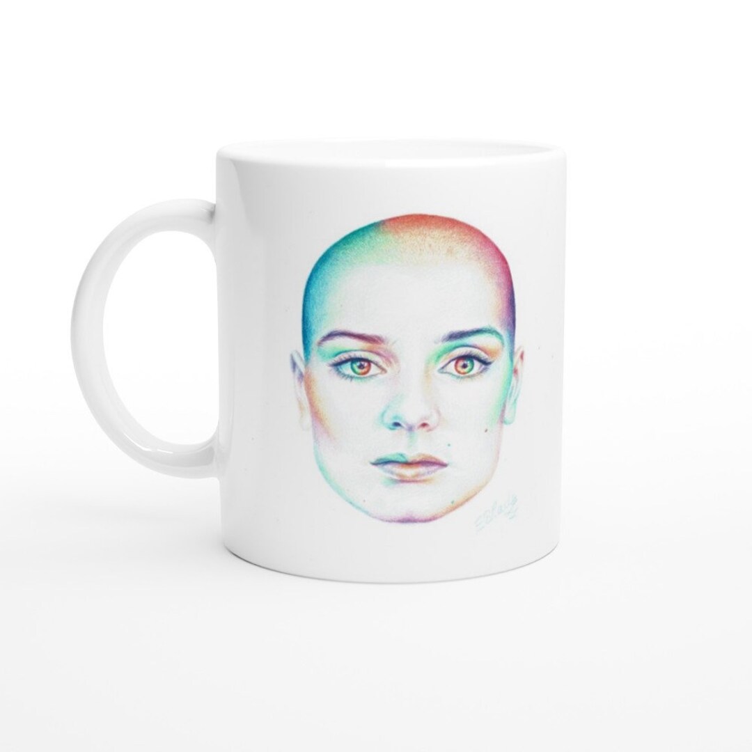 Sinead O'connor Mug. Sinead O'connor Gift. Rainbow Mug. Sinead O'connor ...