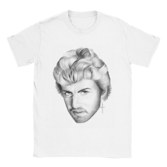 George michael white t shirt store