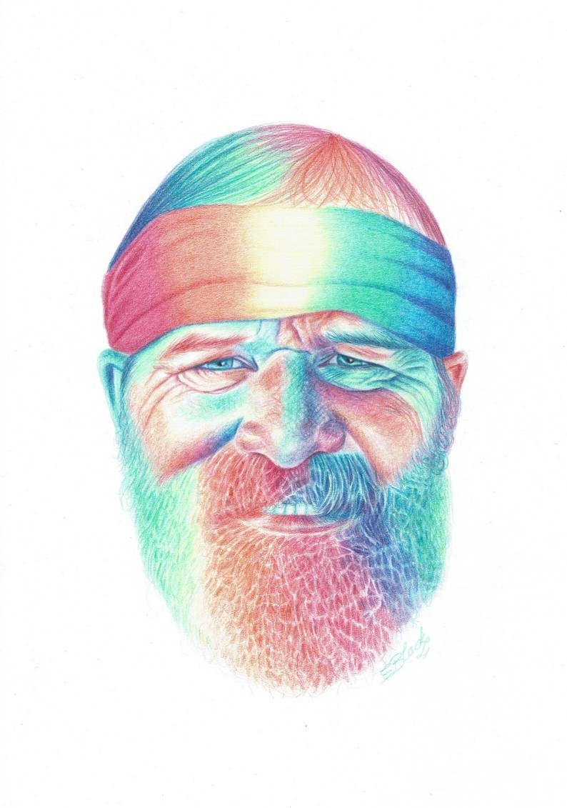 Rainbow Portrait Art From Photo Pet or People Family Wall Art Custom ...