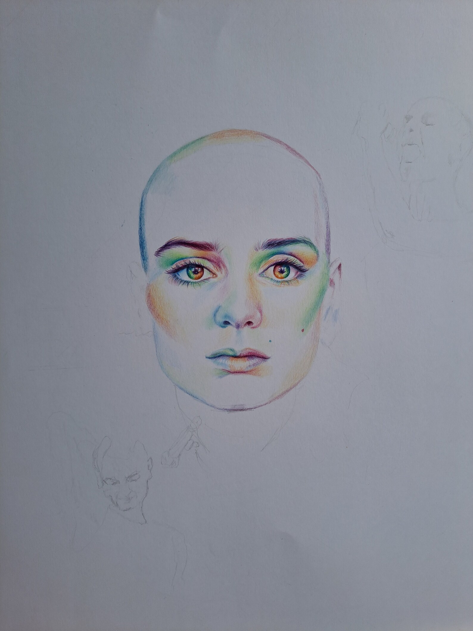 Sinead O'connor Print. Sinead O'connor Rainbow Print. - Etsy
