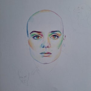 Sinead O'connor Print. Sinead O'connor Rainbow Print. Sinead O'connor ...