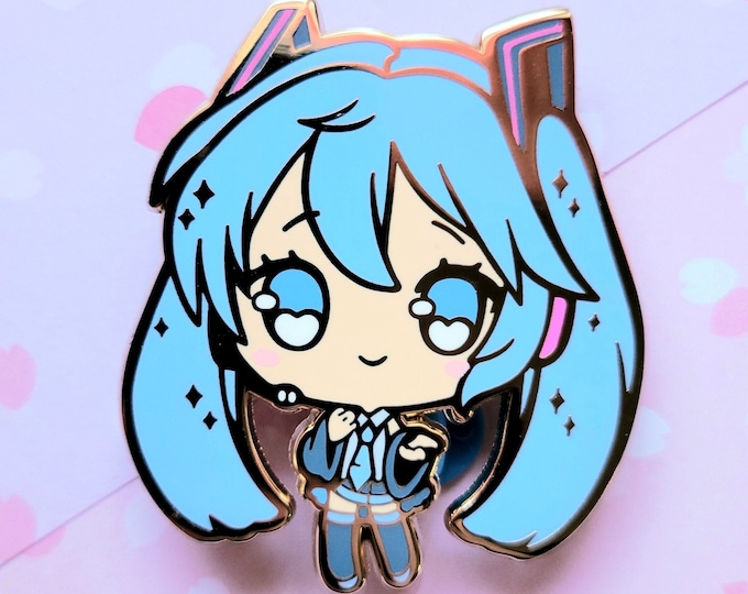 Vocaloid Hatsune Miku Enamel Pin - Etsy