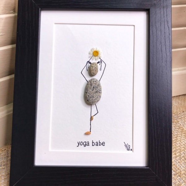 Yoga Pose Pebble Art - Etsy