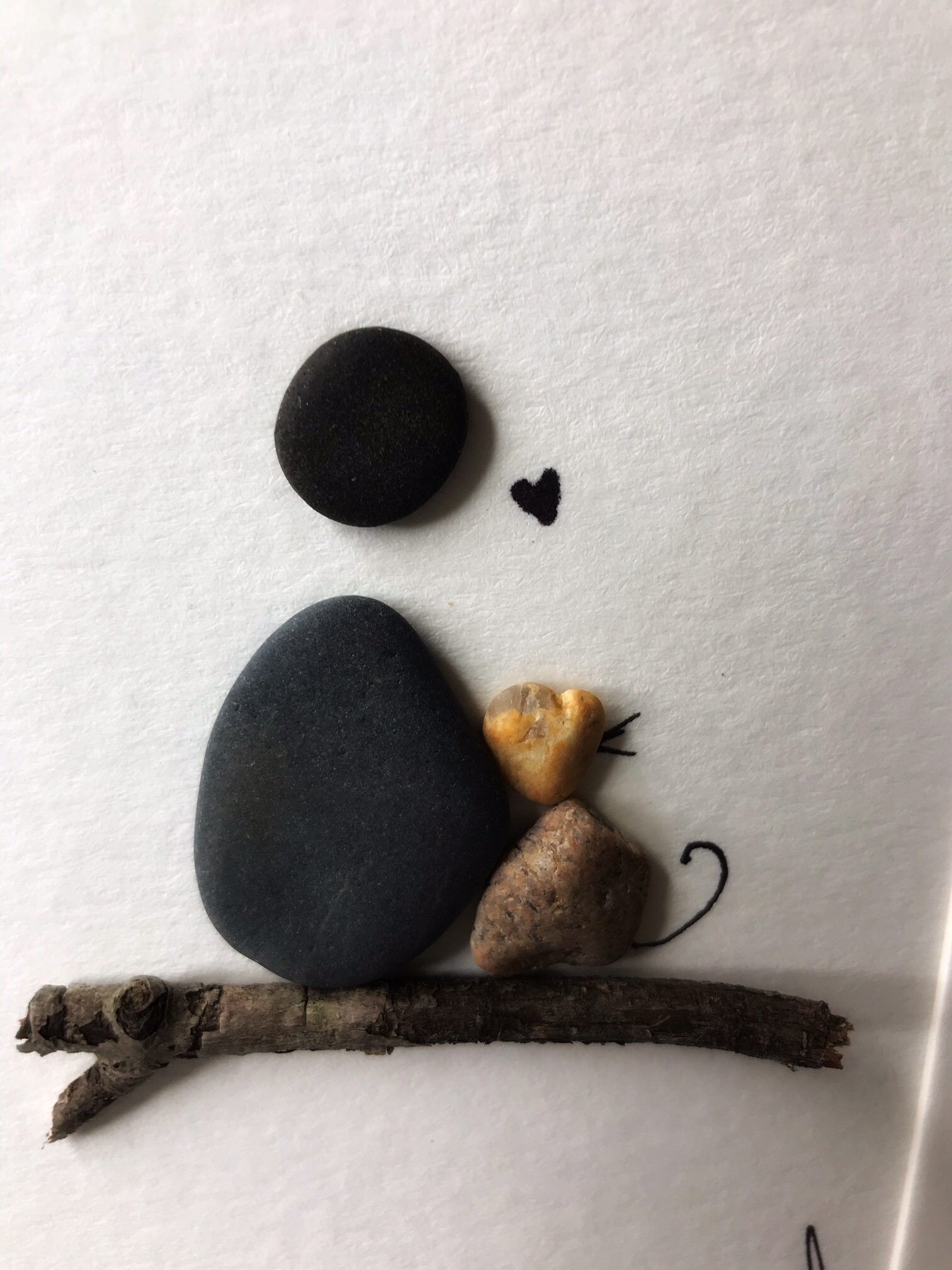 Pebble Art purrrfect Love Friendship Art Pebble - Etsy