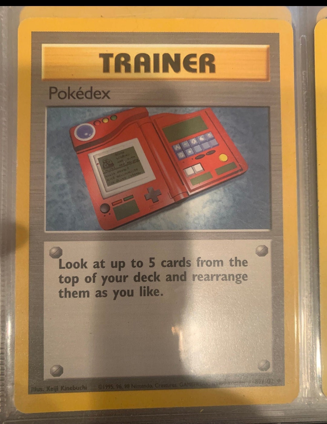 Pokemon TRAINER POKEDEX CARD - Etsy