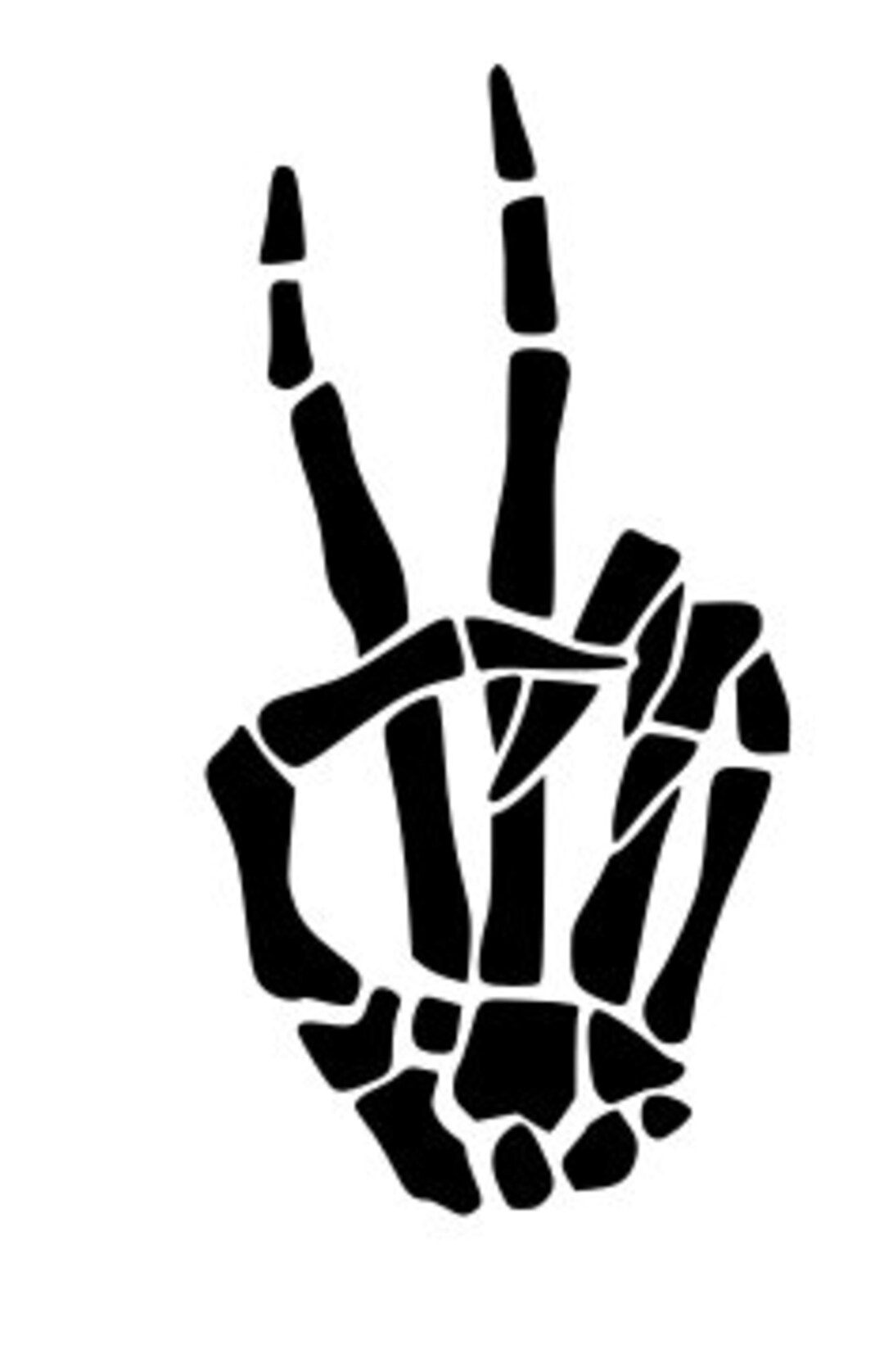 Peace Skeleton Fingers Svg, Cricut Middle Finger, Download Digital File ...