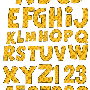 5 Doodle Fonts, Bee Doodle Font Use With Canva, Cricut or Similar, 5 ...