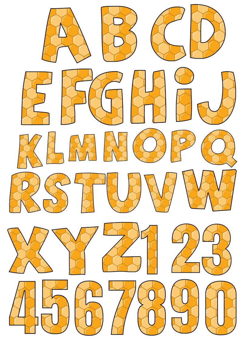 5 Doodle Fonts, Bee Doodle Font Use With Canva, Cricut or Similar, 5 ...