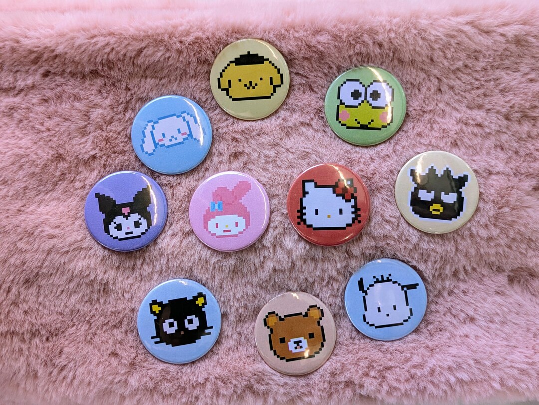 Sanrio Button Pin Badges Buttons Pins Badge Badges Insignia Kuromi ...