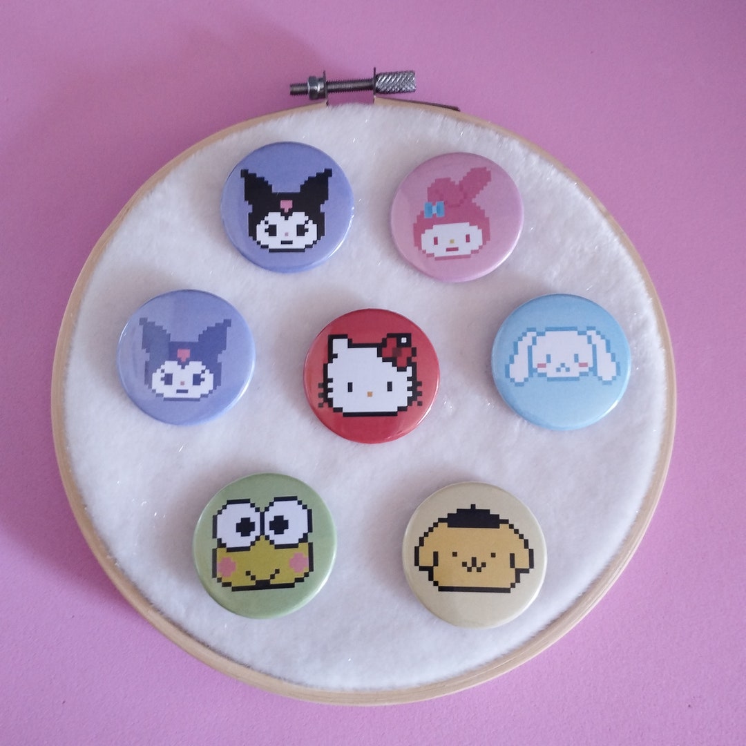 Sanrio Button Pin Badges Buttons Pins Badge Badges Insignia Kuromi ...