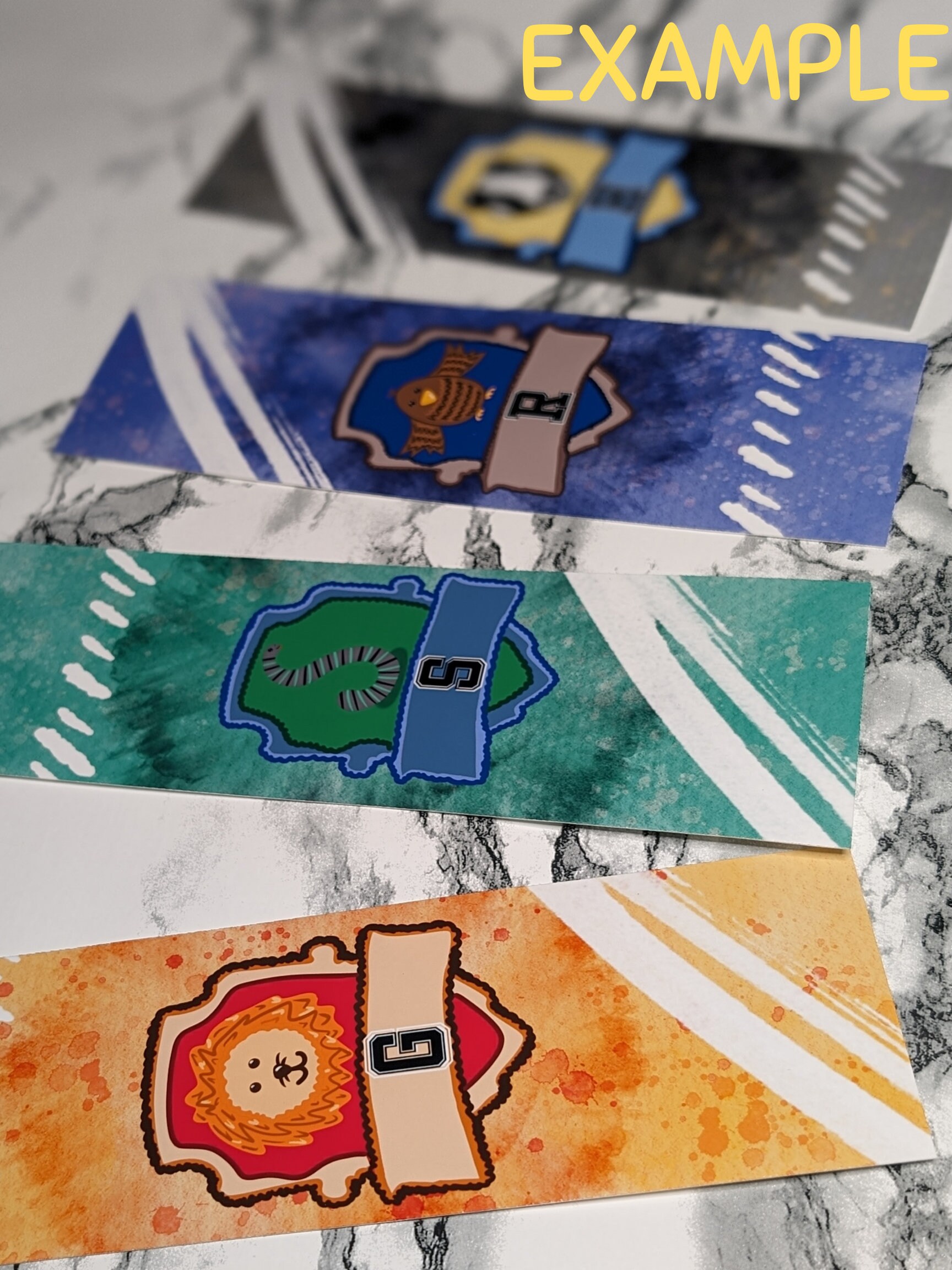 Printable Bookmarks Magic Wizard Movie Houses Watercolor PNG/JPEG/PDF ...