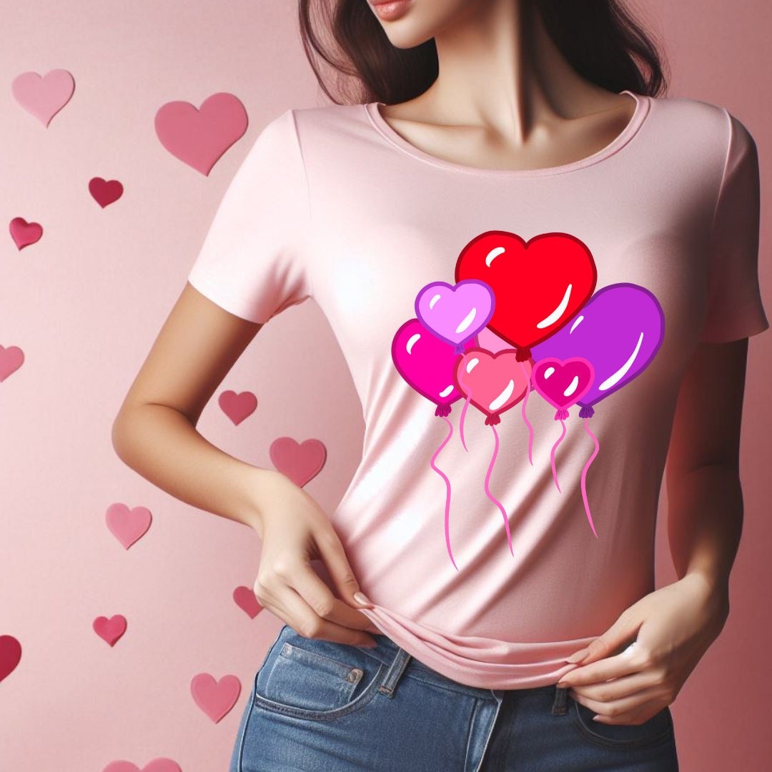 Heart Balloons SVG and PNG, Valentines Day, Cricut, Print & Cut ...