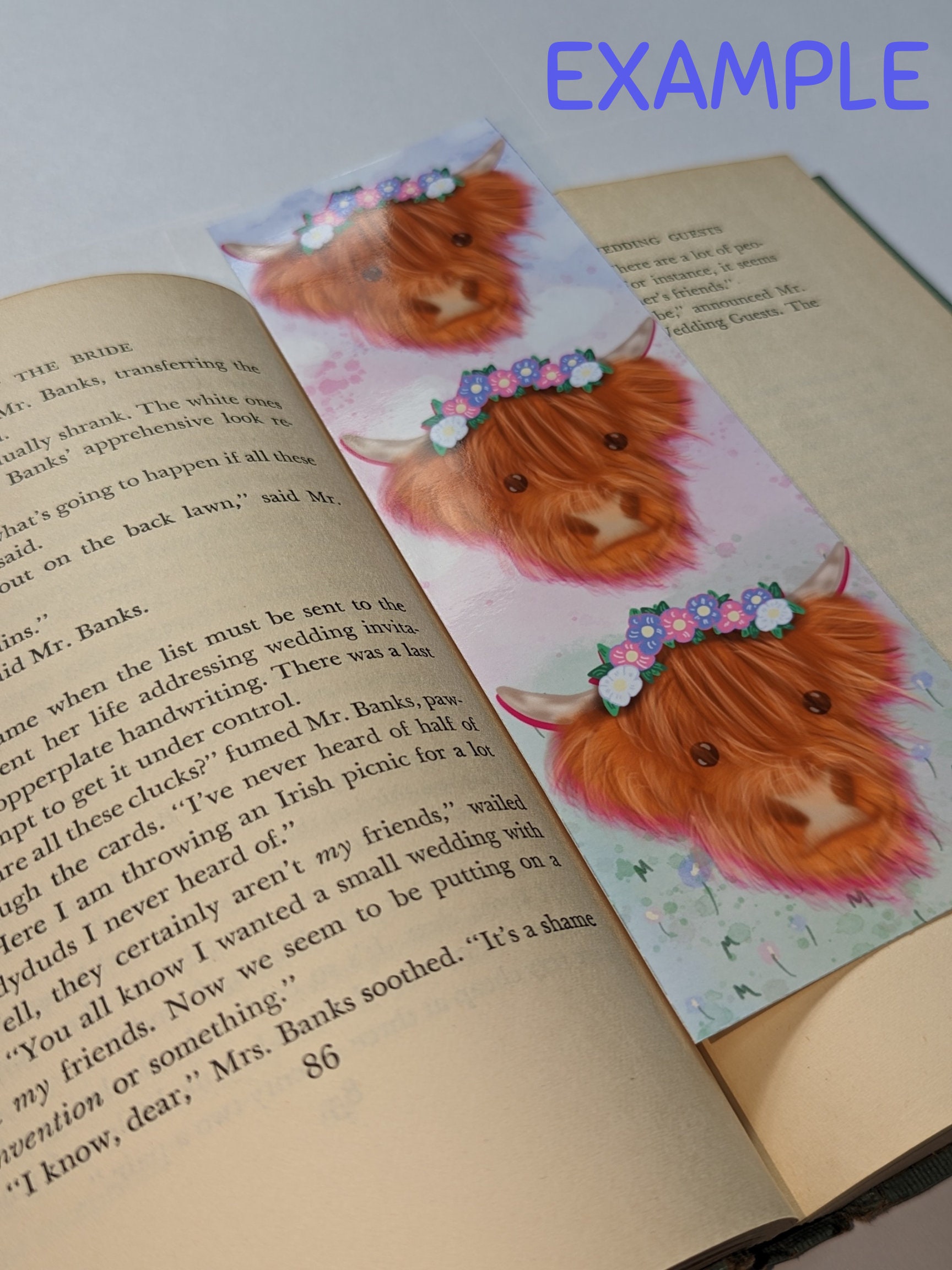 Printable Bookmarks Highland Cow PNG/JPEG/PDF | Cute Bookmarks | Gift ...