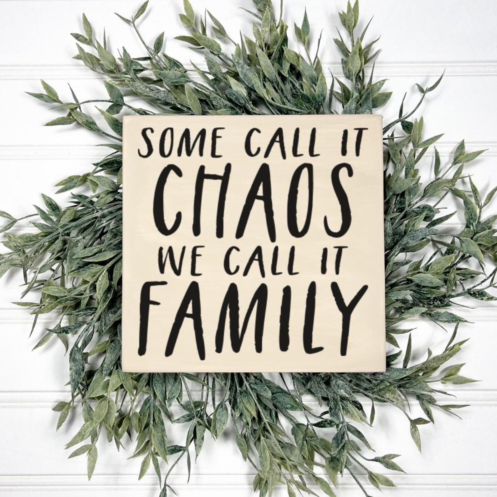 Some Call It Chaos We Call It Family Sarcastic Wood Mini Sign, Family ...