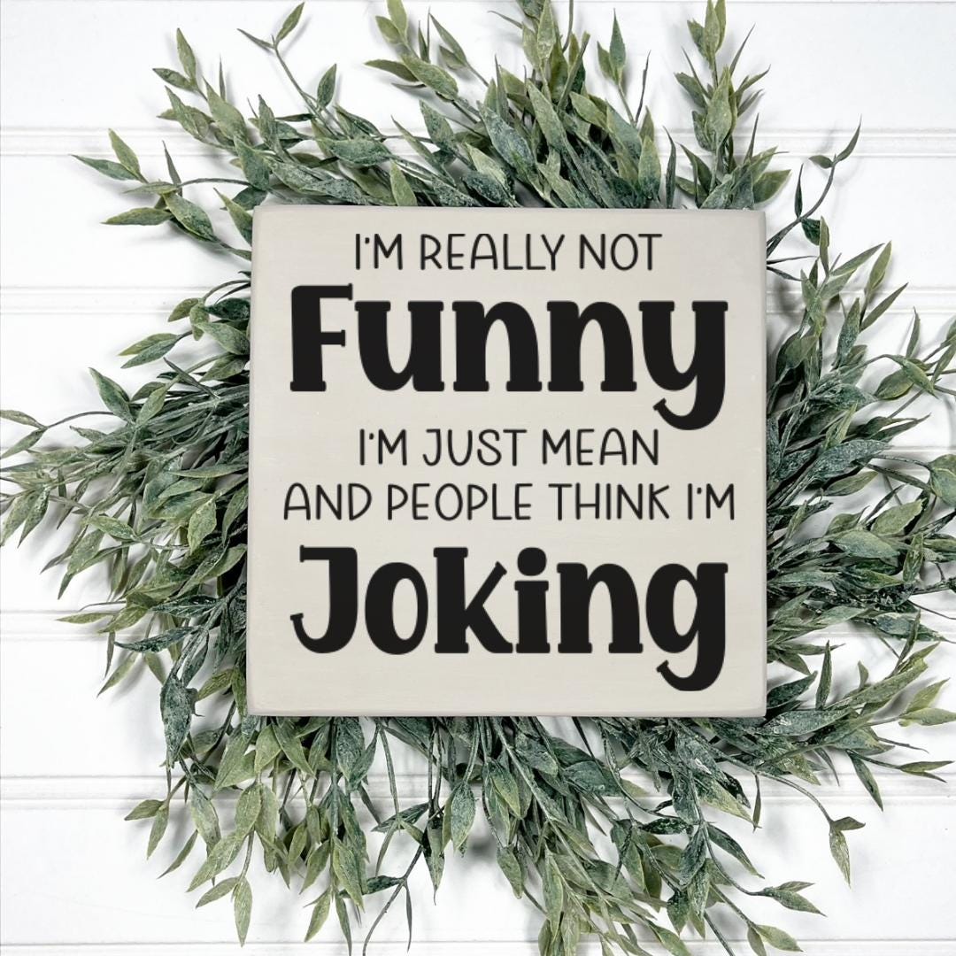 I'm Really Not Funny, I'm Just Mean and People Think I'm Joking Mini ...