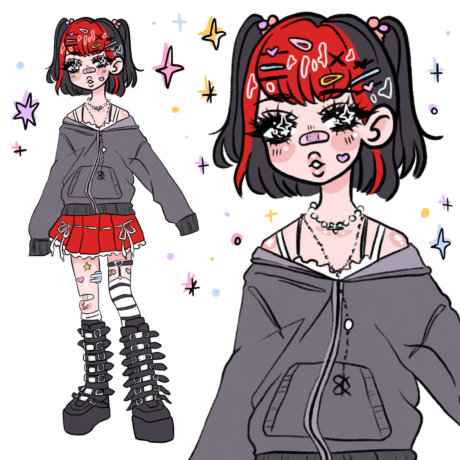 Full Body Art Commissions OC Character Illustrations | Etsy