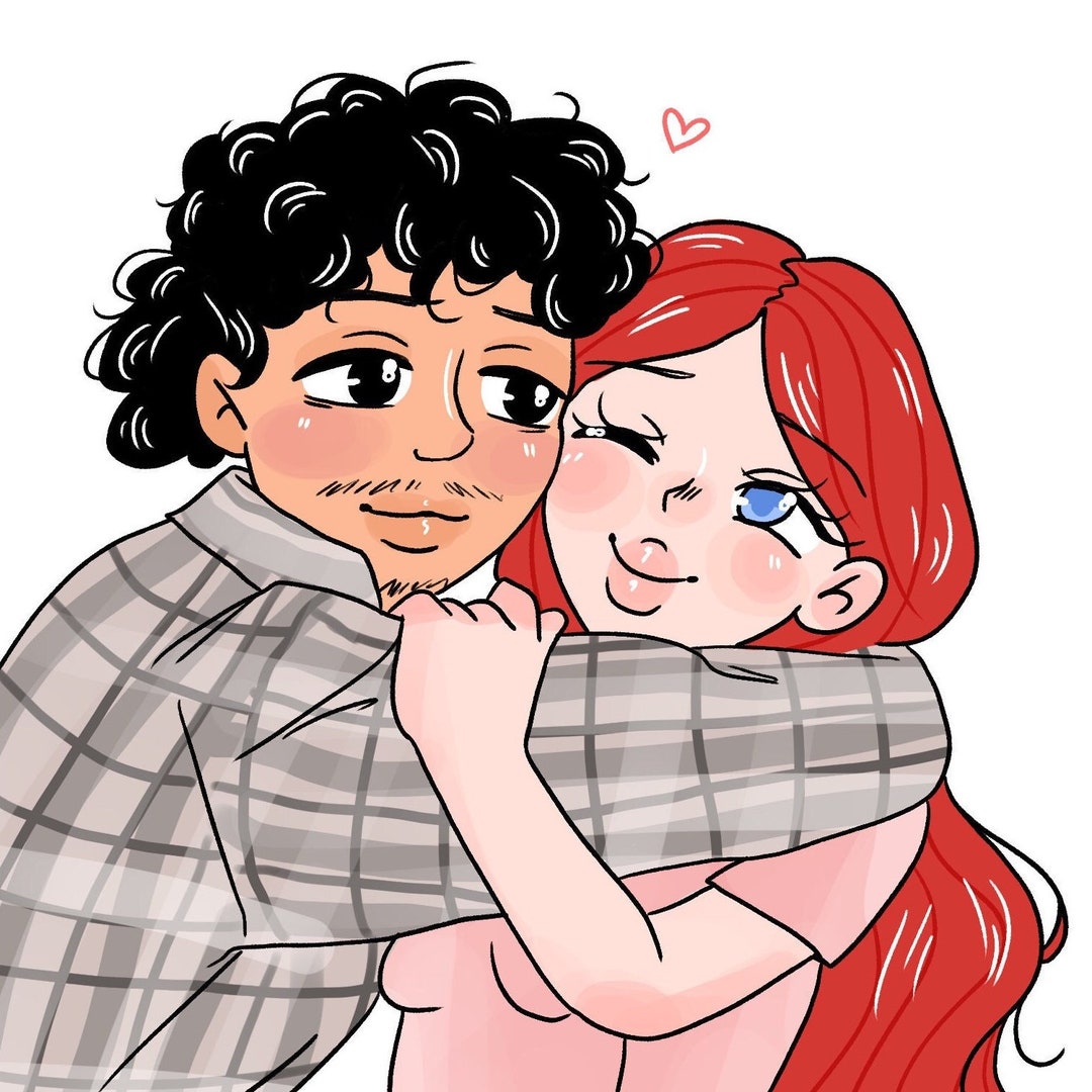 Custom Couple Art Commission - Etsy