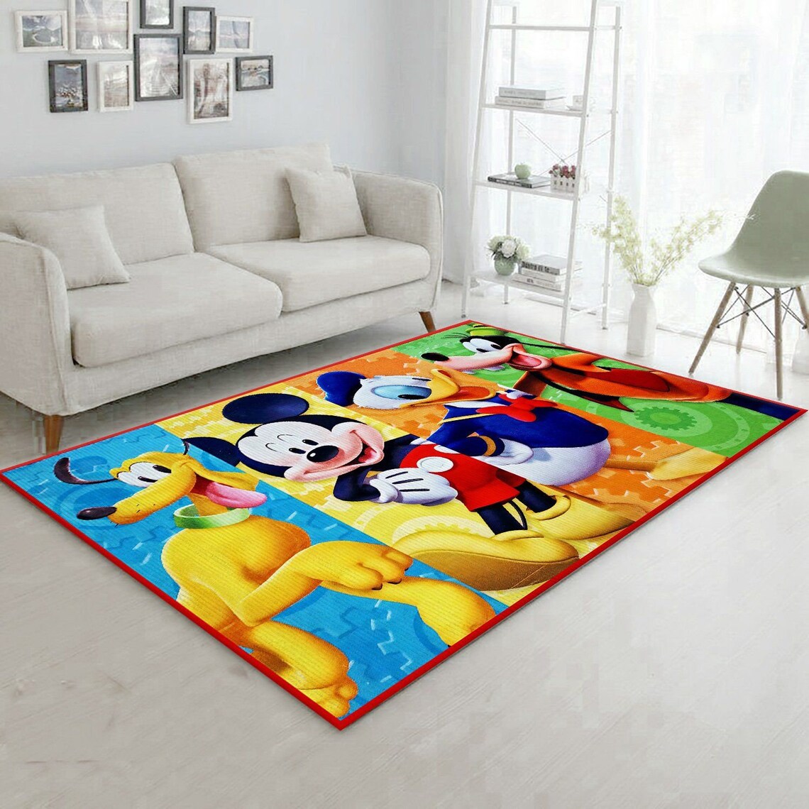 Mickey Mouse Rug Mickey Mouse And Friend Rug Goofy Rug | Etsy