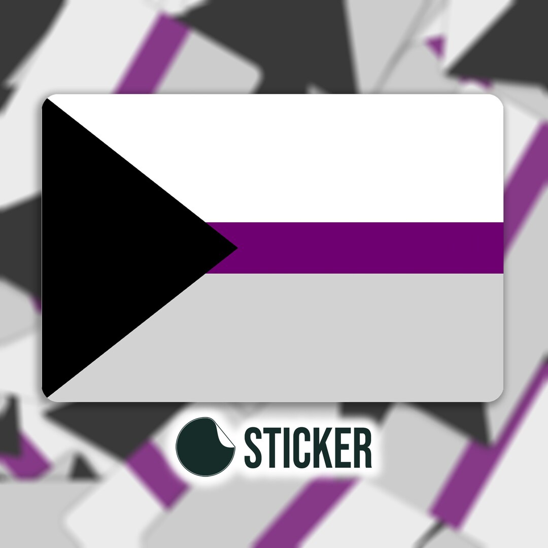 Demi Pride Flag Sticker Die Cut Vinyl Waterproof Sticker - Etsy