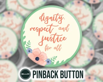 Respect Button - Etsy